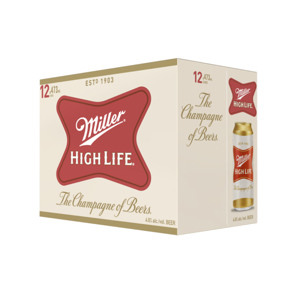 Miller High Life 12 Pack Cans - W Liquor Store